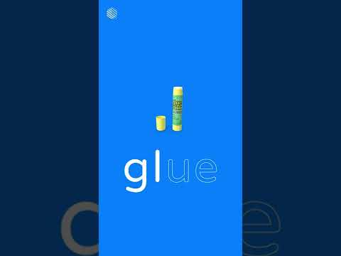 Learn English with Dopalearn™ | Pop up Training System™ | Spelling 4 Letter Words | Spell "glue"