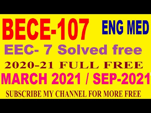 BECE 107 / 07 solved assignment in English 2020-21 / BECE-107 / 07 solved assignment with answer