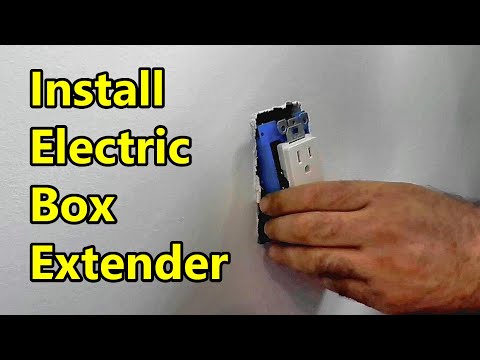 How to Install Electrical Box Extender - Outlet or Switch