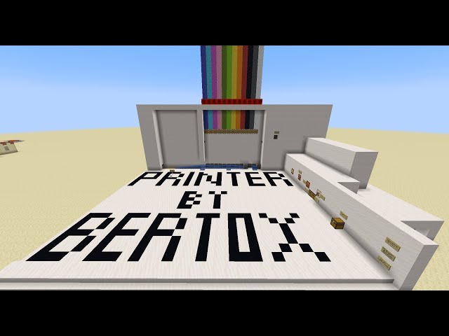 2D COLOR PRINTER by Bertoxx Minecraft Map