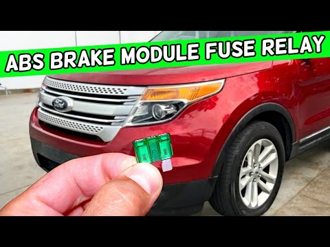 Ford Explorer ABS Module ABS Brake Pump Fuse Relay Location Replacement 2011 2012 2013 2014 2015