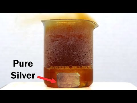 Dissolving pure silver to make silver nitrate