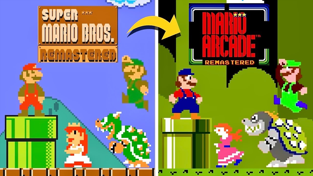 Super Mario Bros. ARCADE SYTLE REMASTERED - Playthrough