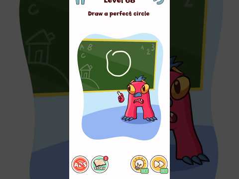 Draw a perfect circle #gamesplay levels 68 #games #youtubeshorts 🙈🐵🐯