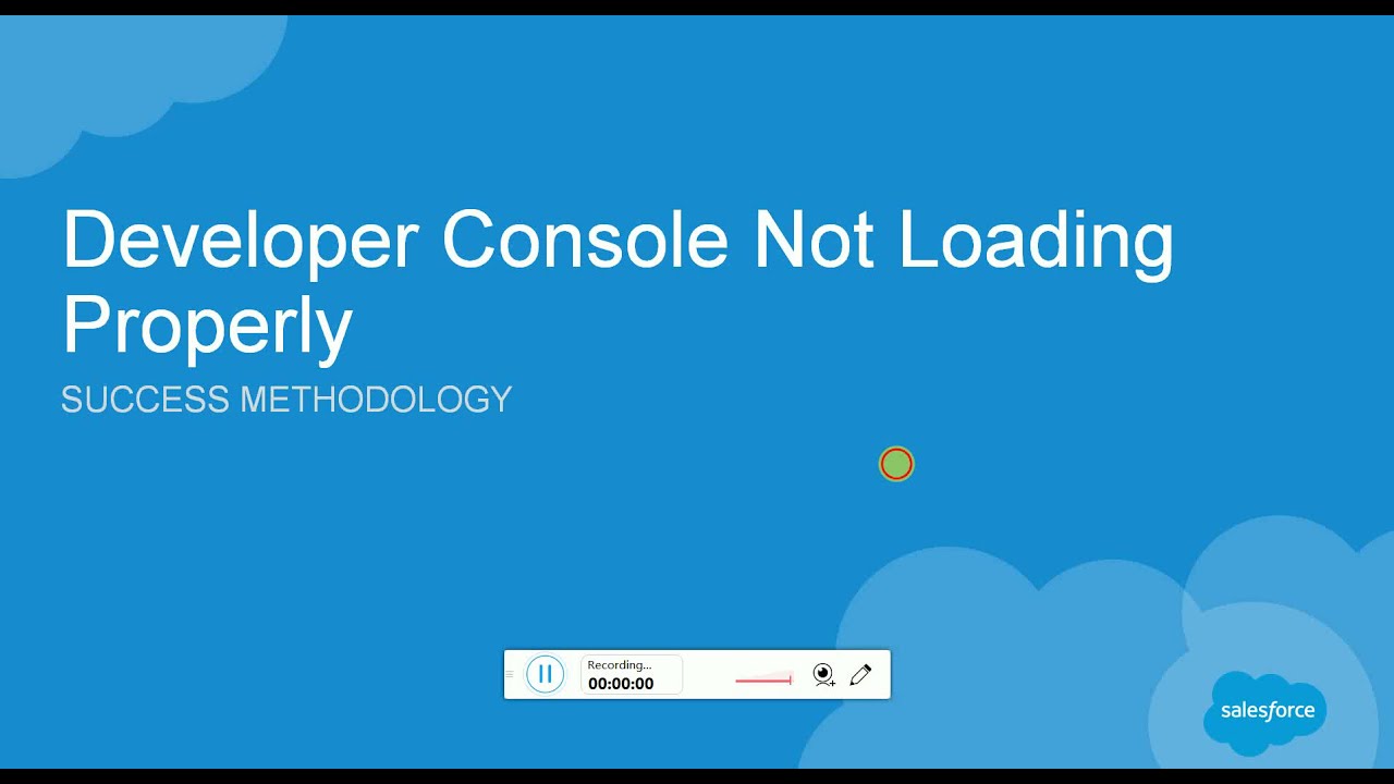 Developer console not loading properly - Salesforce