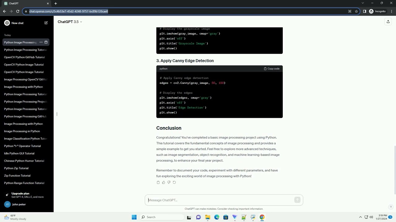 image processing projects using python for final year students