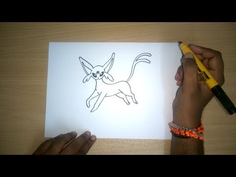 How to Draw Espeon | Pokemon | Easy Step by Step drawing for kids ...