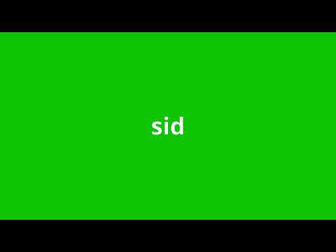 what is the meaning of sid.