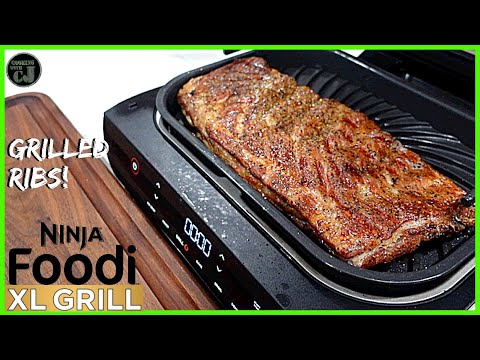 NINJA FOODI XL GRILL GRILLED RIBS! | Ninja Foodi XL Grill Recipes!