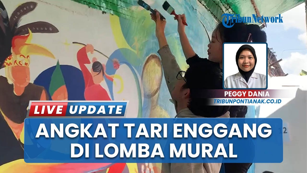 Tampilkan Budaya Dayak di Lomba Mural Taman Budaya 2025 Pontianak ...