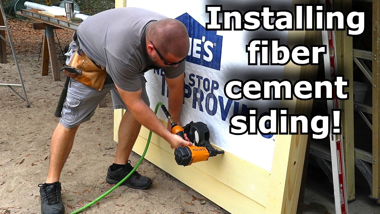 Installing fiber cement siding! Hardi siding #733