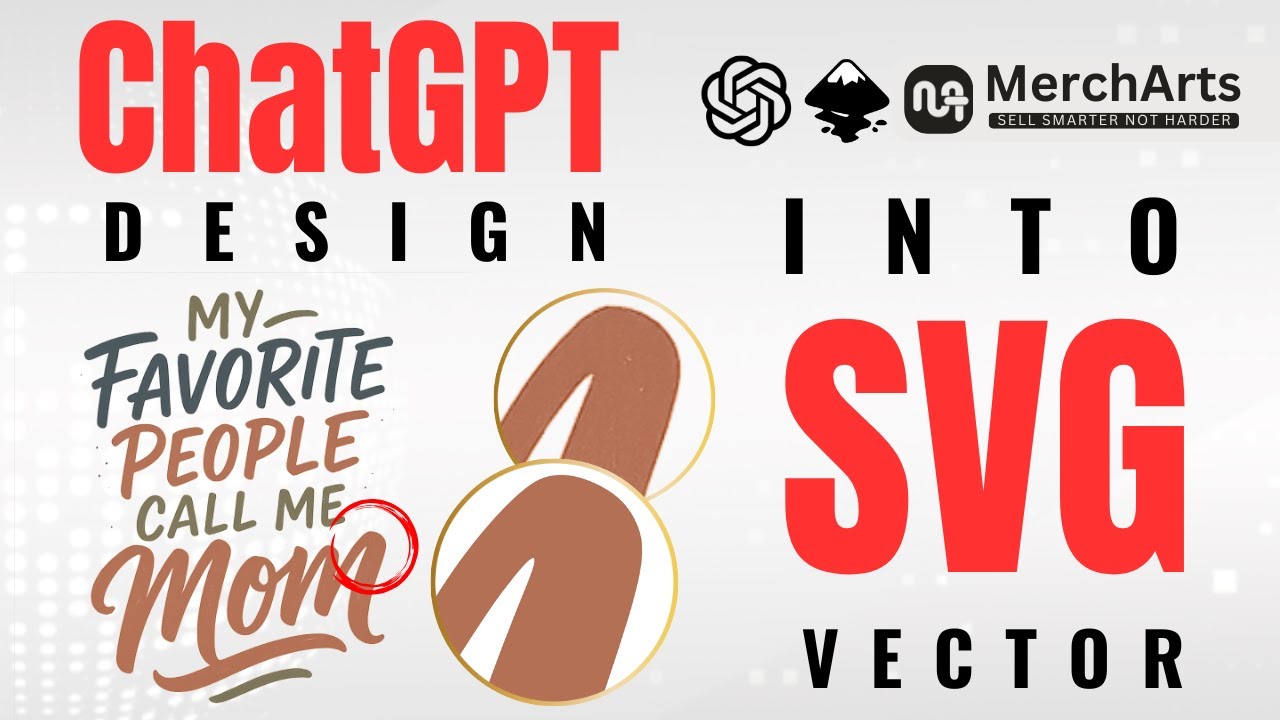 How Vectorize ChatGPT Designs with Free Software Inkscape - Create Canva Compatible SVG files