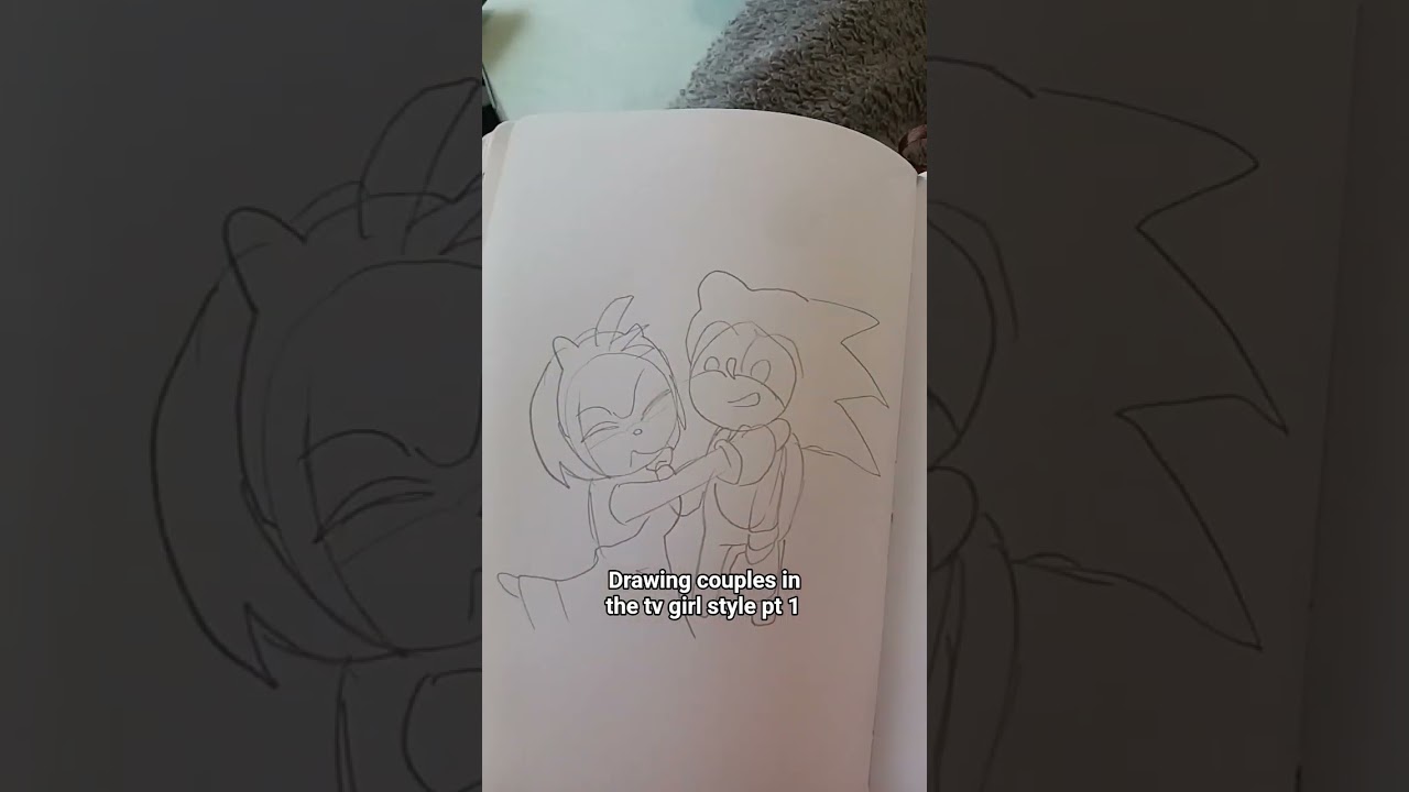 Amy and sonic fanart 🩷💙 #art #amyrose #sonic #tvgirl