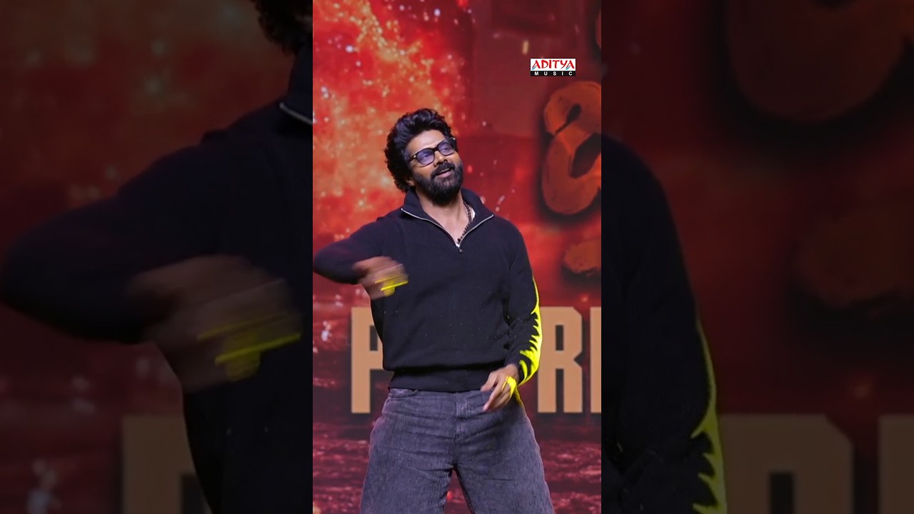 Naveen Chandra Dance to Raviteja Song at #MassJathara - Pre Release Event #Shorts