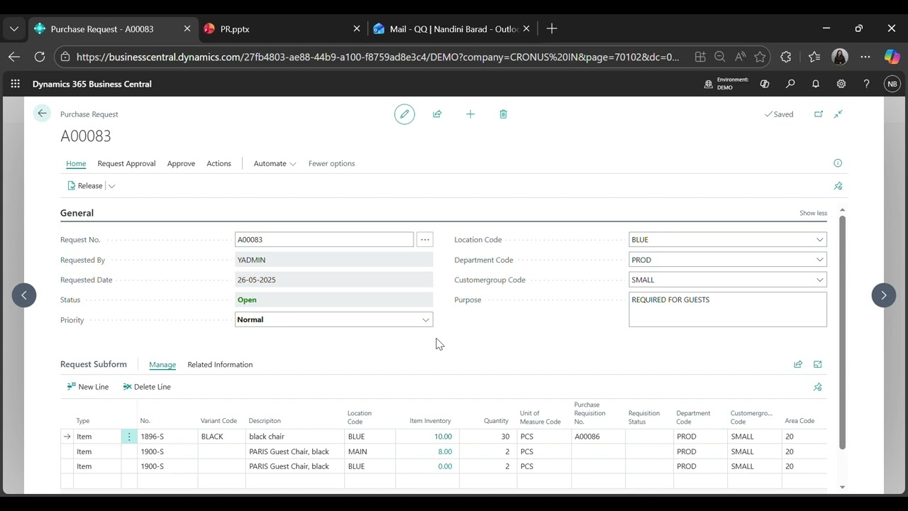 Purchase Requisition – Smart Procurement & Vendor Quote Management for Dynamics 365 Business Central