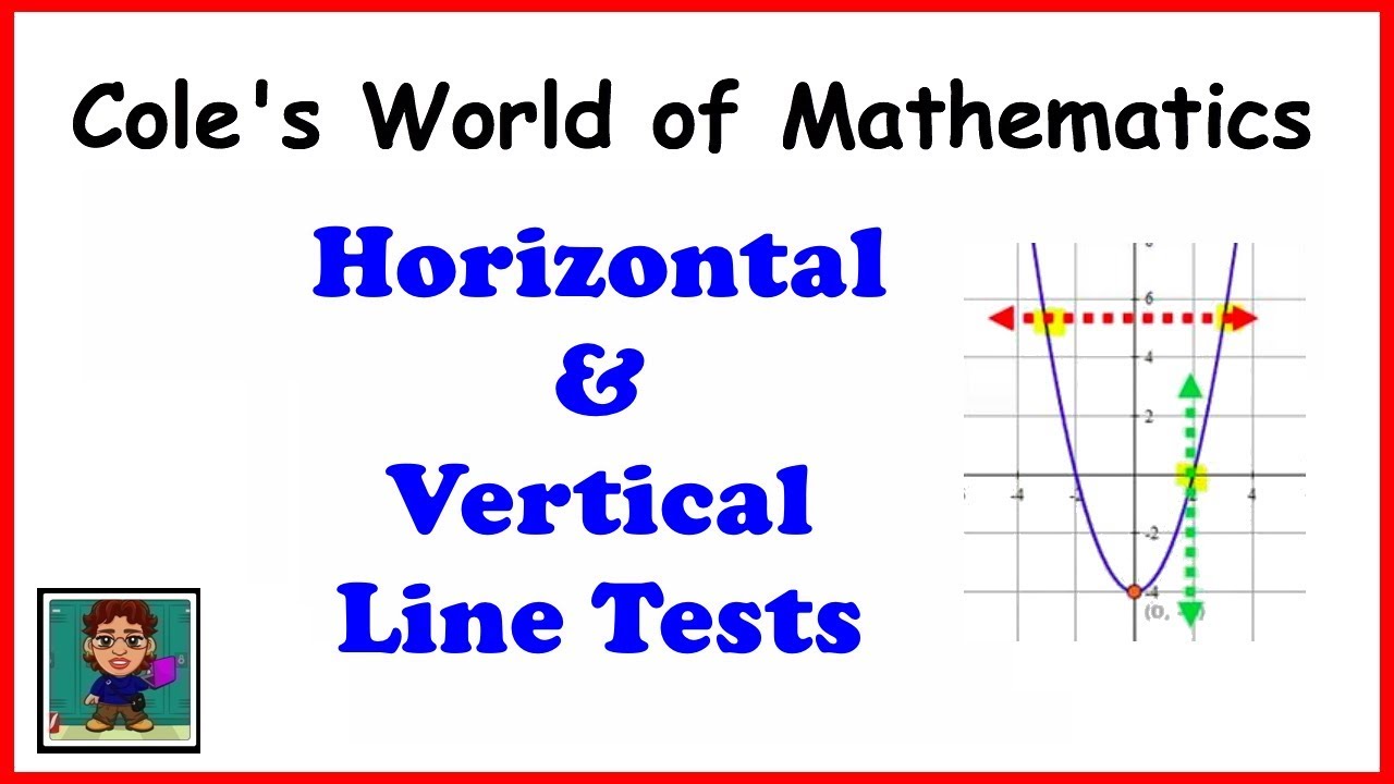 Vertical & Horizontal Line Tests ❖ Algebra 1 and 2