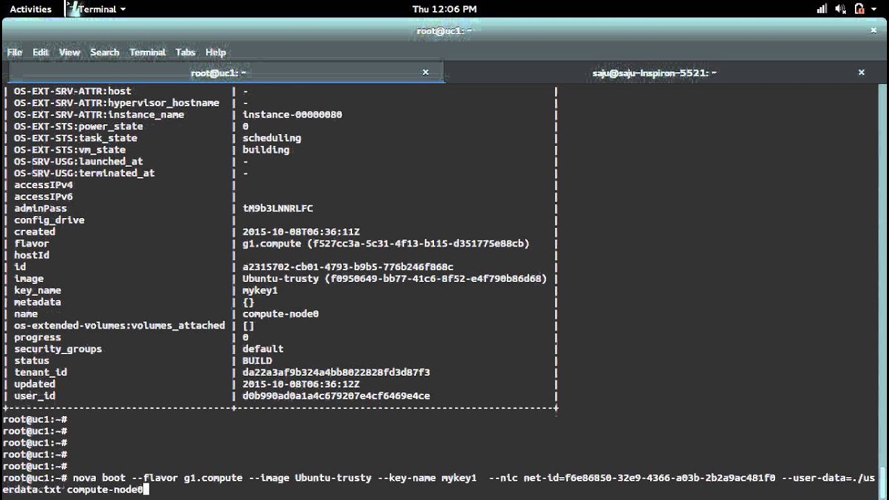 How to OpenStack set default username password for Ubuntu Cloud Image