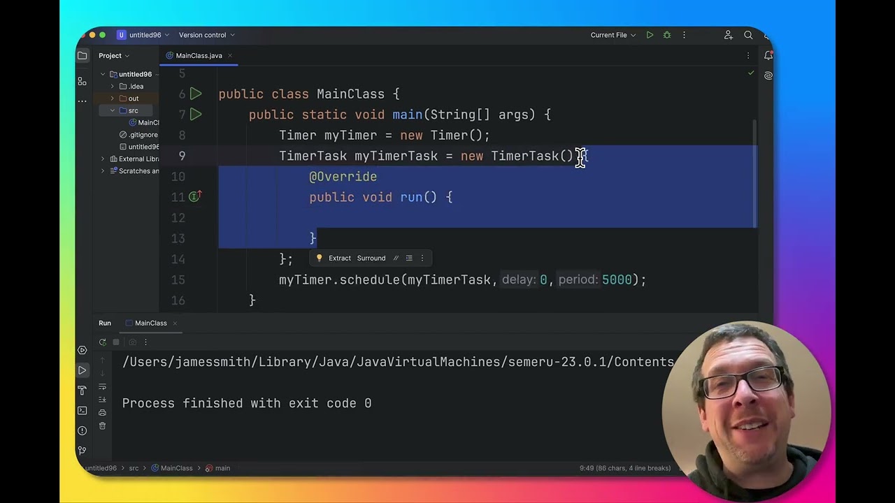 Timer Example for Java