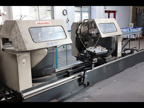 Elumatec DG 244/01 double head 4.5m travel automatic compound mitre saw ...