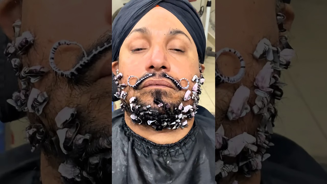 curly beard style// #curly #viral #beardcare #shortvideo #haircut #shortcurly #muchh #mustach #much