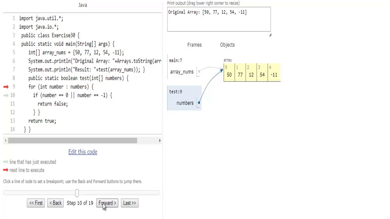 w3resource.com: Java Array Exercise-30
