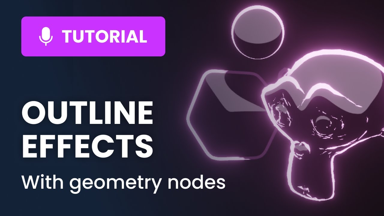 Outline effects in Blender using geometry nodes (EEVEE)
