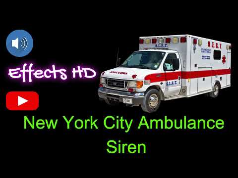 New York City Ambulance Siren - ambulance siren sound effects #ambulancesound #ambulancesiren