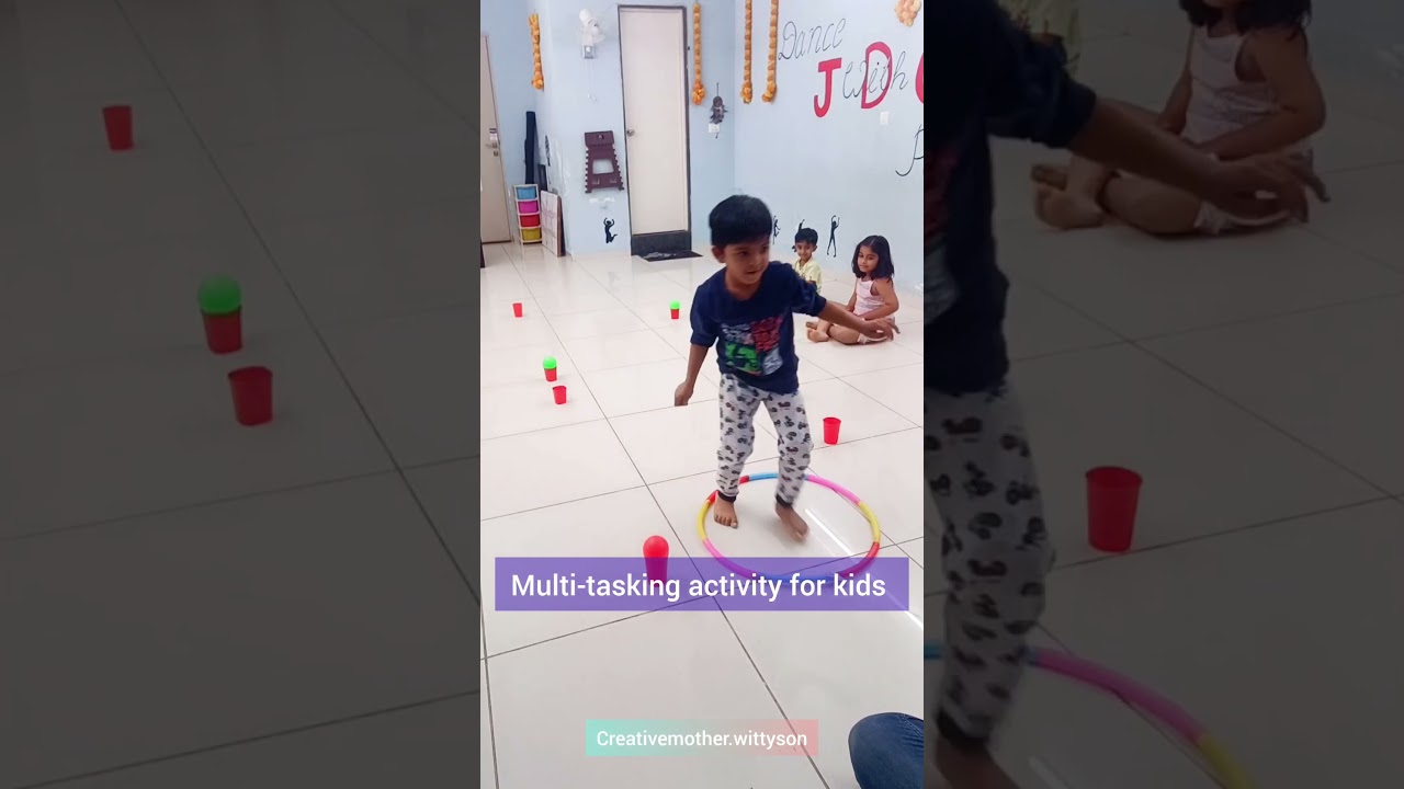 Multi-tasking activity for kids #multitasking #childdevelopment #funeducation  #learningthroughplay