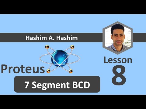Proteus Lesson 8 Binary Coded Decimal 7 Segment Display Decoder بروتس ليد سفن سجمنت سبع قطع - الورشه