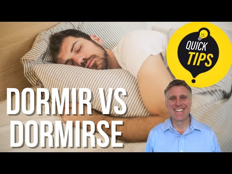 Dormir vs Dormirse: Medical Spanish Quick Tip