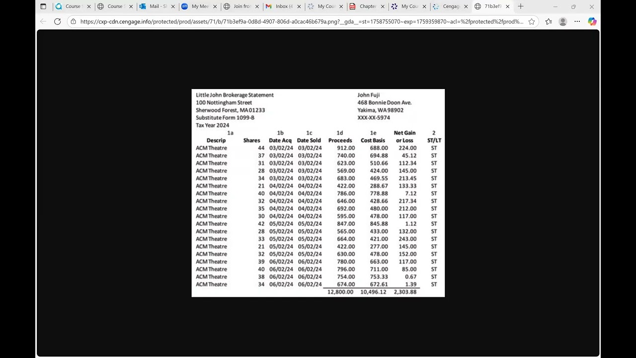 Income Tax Chapter 5 Problem