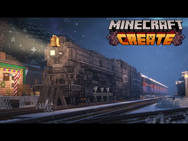 Create Mod | Polar Express Train Updated (Tutorial) Minecraft Map