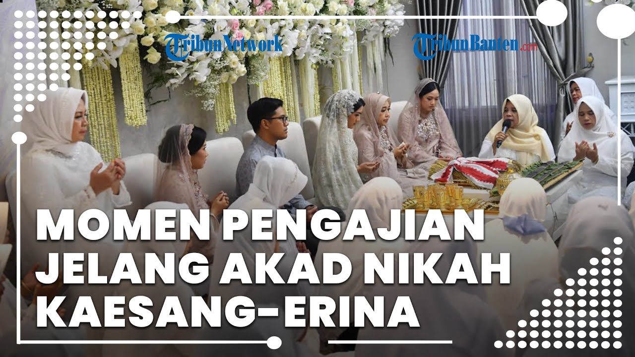 Momen Pengajian Jelang Akad Pernikahan Kaesang Pangarep di Kediaman Erina - Tribun Video