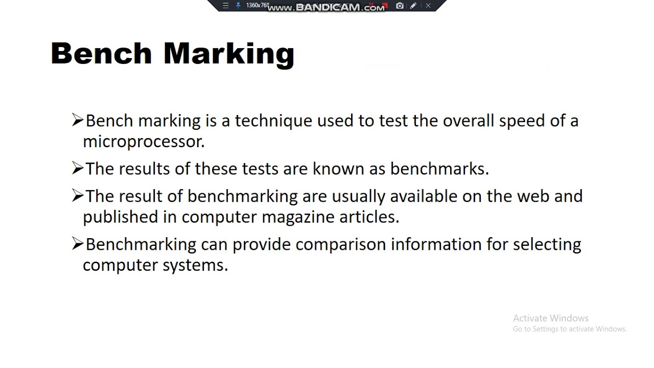 Parallel processing | Benchmarking | Chapter # 3 part 4