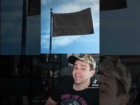 My neighbor put up a solid black American Flag, turns out he might want to kill me. #trump