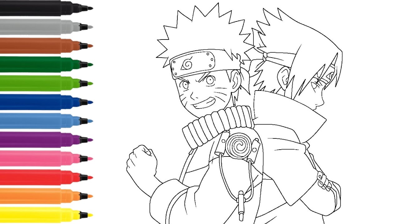 Naruto Drawing, Painting and Coloring Pages