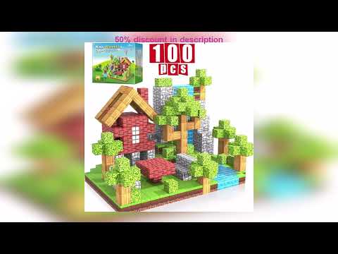 #100pcs Magnetic Blocks Toy Build Magnet Set For Boys Girls Stem Montessori Sensory Cubes For Tod