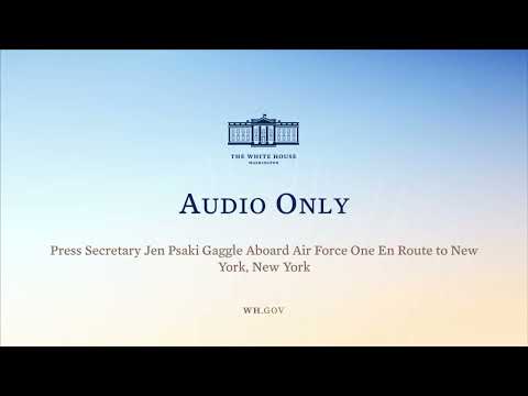 Press Gaggle: Jen Psaki Holds a Press Briefing on Air Force One - February 3, 2022
