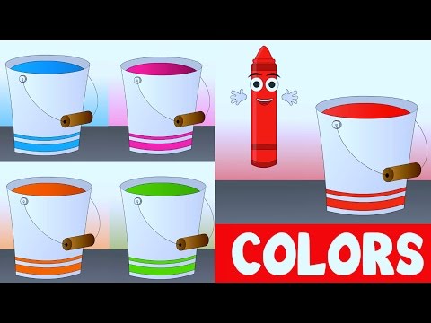 Learn Colors with Crayons and paint | Child Rhyme And Nursery Rhymes | Color Crew | YesKids