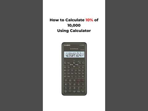 How to Calculate 10 Percent of 10,000 on a Calculator #shorts