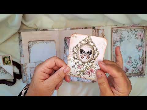Shabby Pink Tri-Fold Journal