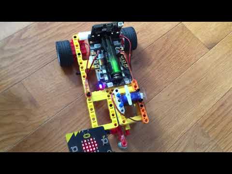 Video: 2 wheel Lego based bot car/controller Microbit(s) and servo motor - Show & Tell ...
