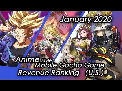 (U.S) January 2020 Anime Gacha Mobile Game Revenue Tier List