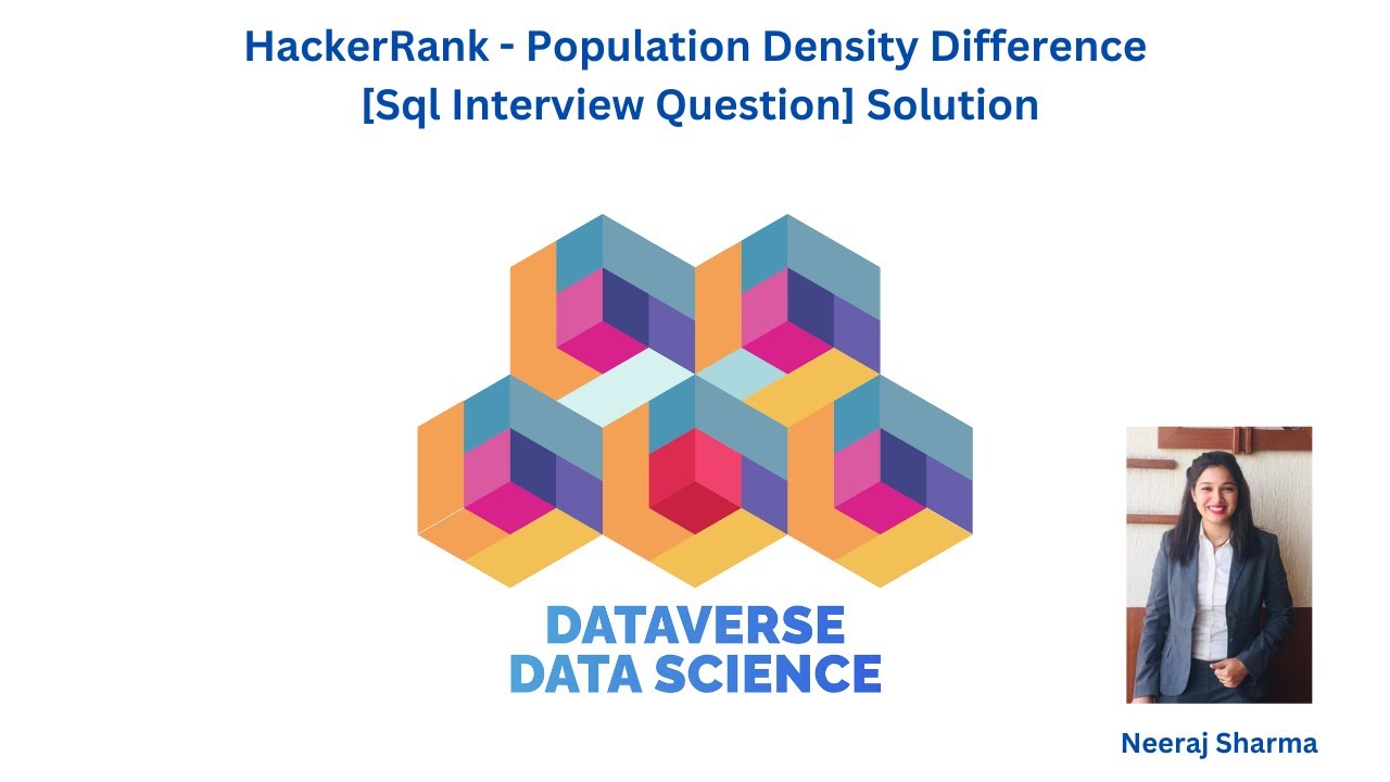 HackerRank - Population Density Difference [Sql Interview Question] Solution