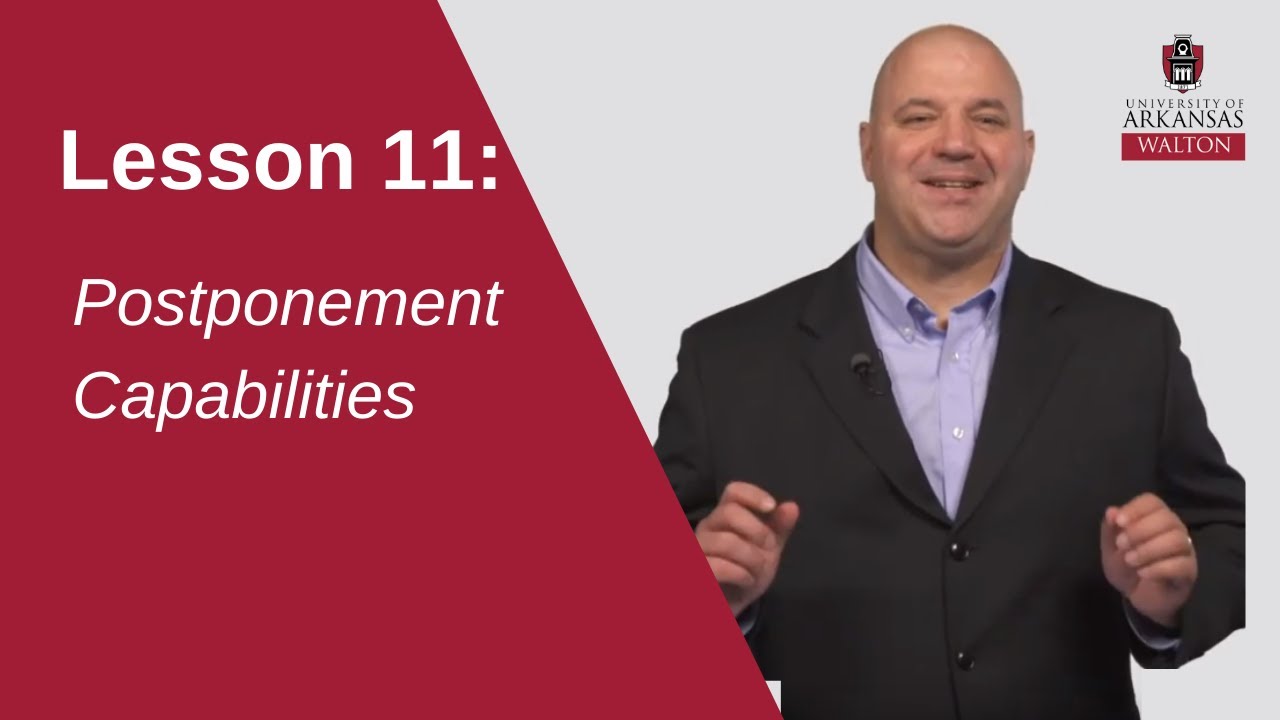 Postponement Capabilities | SCMT 4653