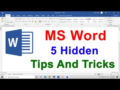 Learn MS word 5 hidden features | MS word tips and tricks | Word मे कमाल का trick आपका जानना ...