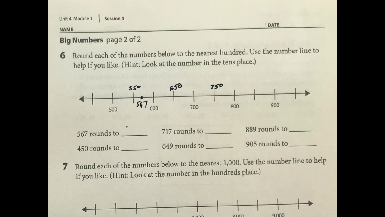 Big Numbers (Bridges Math 4th Grade)