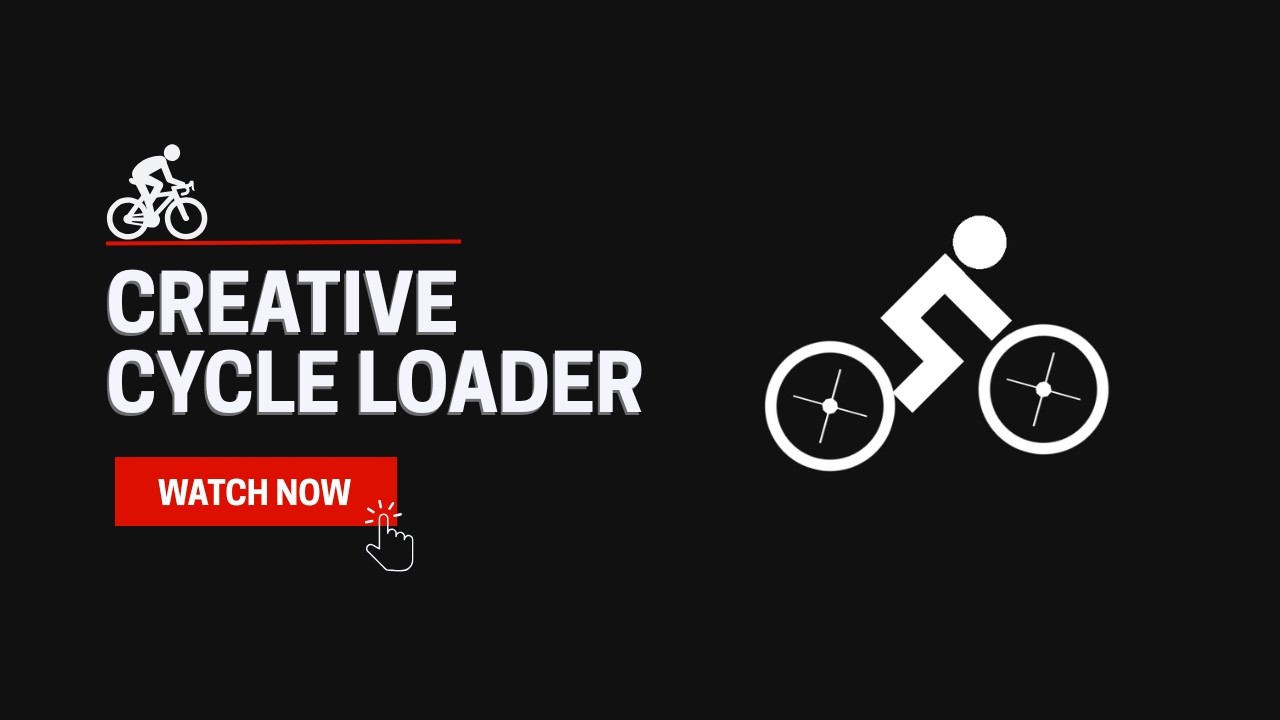Cycle Loader Animation Using HTML & CSS | Pure CSS Loader Tutorial