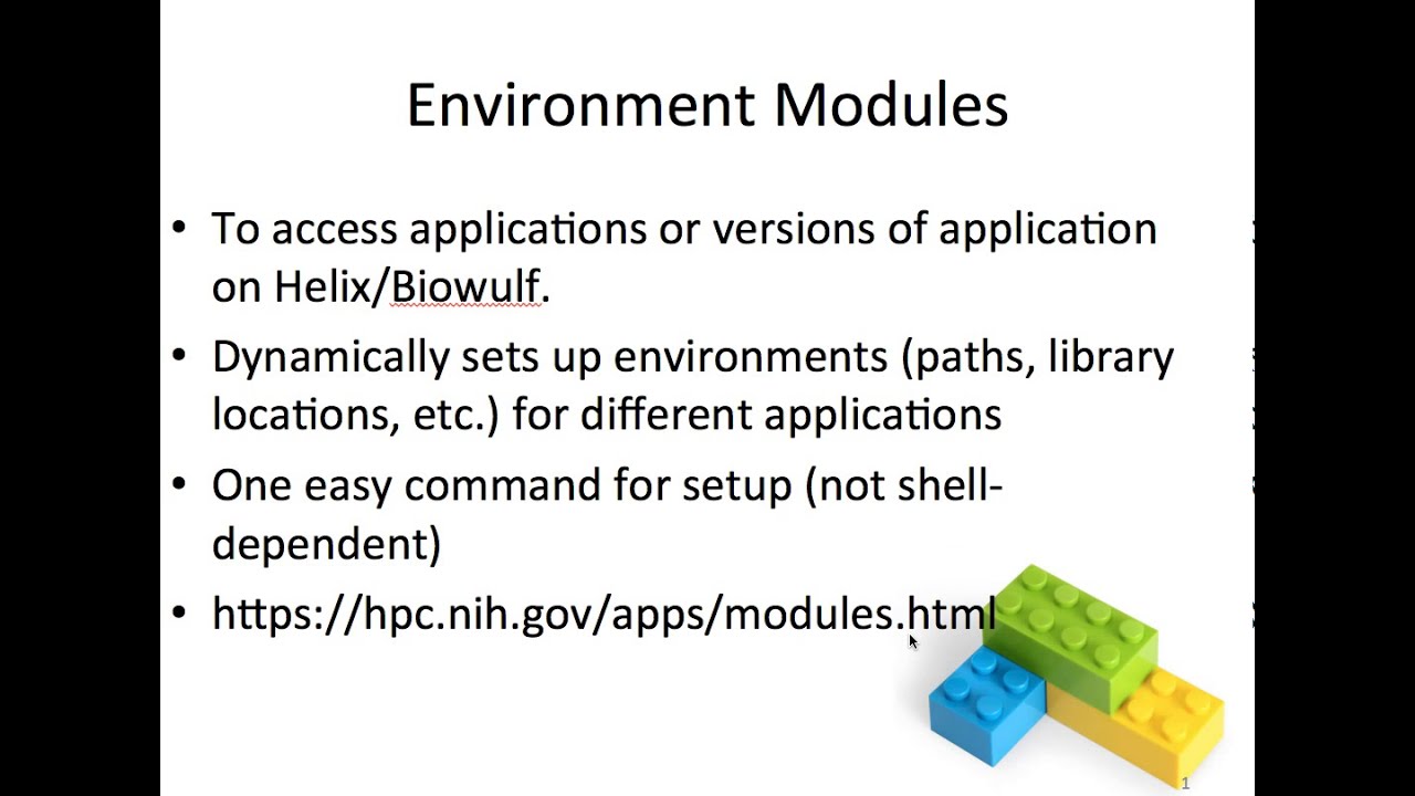 Environment modules on NIH HPC Systems
