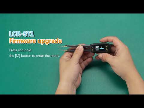 FNIRSI LCR-ST1 100Hz, 1kHz, 10kHz. with 0.3V, 0.6V RMS How to upgrade the firmware?#electricaltools